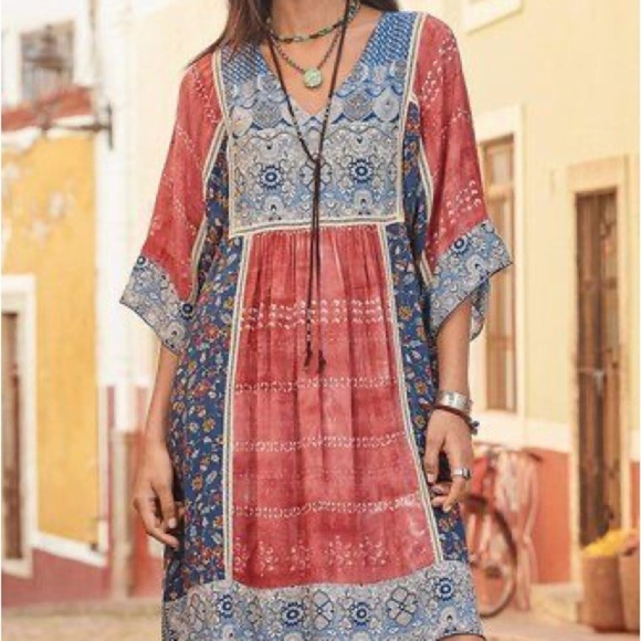 Sundance | Dresses | Sundance Bohemian Mini Dress Paisley Floral ...